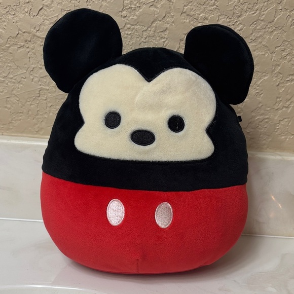 Disney | Toys | Disney Mickey Mouse Squishy Plush Black Red Cream ...